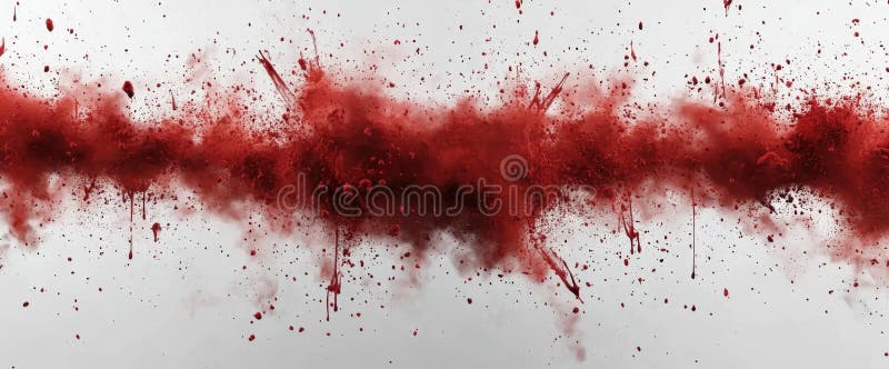 Red Paint Explosion on White Background with Dramatic Splatter Effect ...