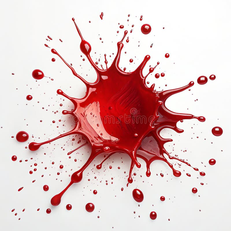 Red Paint Splash Dynamic Composition, High-Resolution Image, Abstract ...