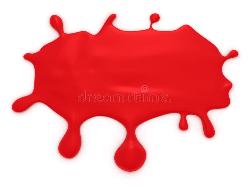 Red paint splodge stock illustration. Illustration of stain - 2767534
