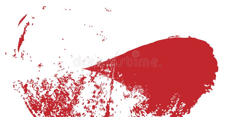 Red Paint Splatter on a White Background, Featuring a Large, Bold ...