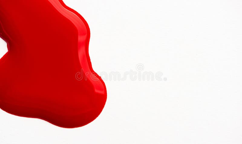 Red paint stain stock image. Image of stains, enamel - 216708449