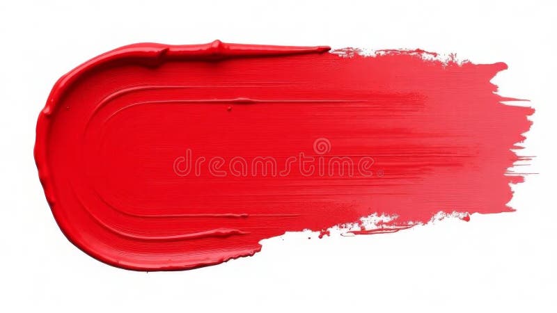 Red Paint Stroke on White Background Stock Photo - Image of colours ...