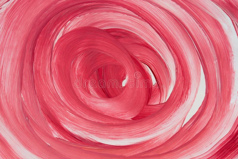 Red Painted Circle Pattern on White Paper Background Texture Stock ...