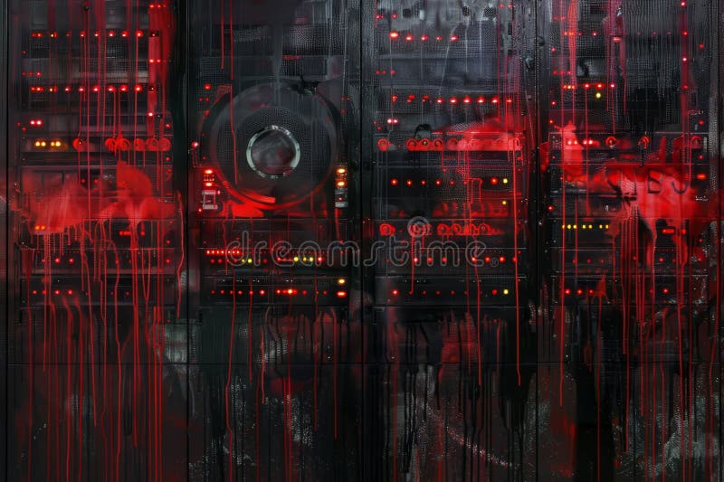 Red Painted Computer Server, Explore the Idea of Data Security within ...