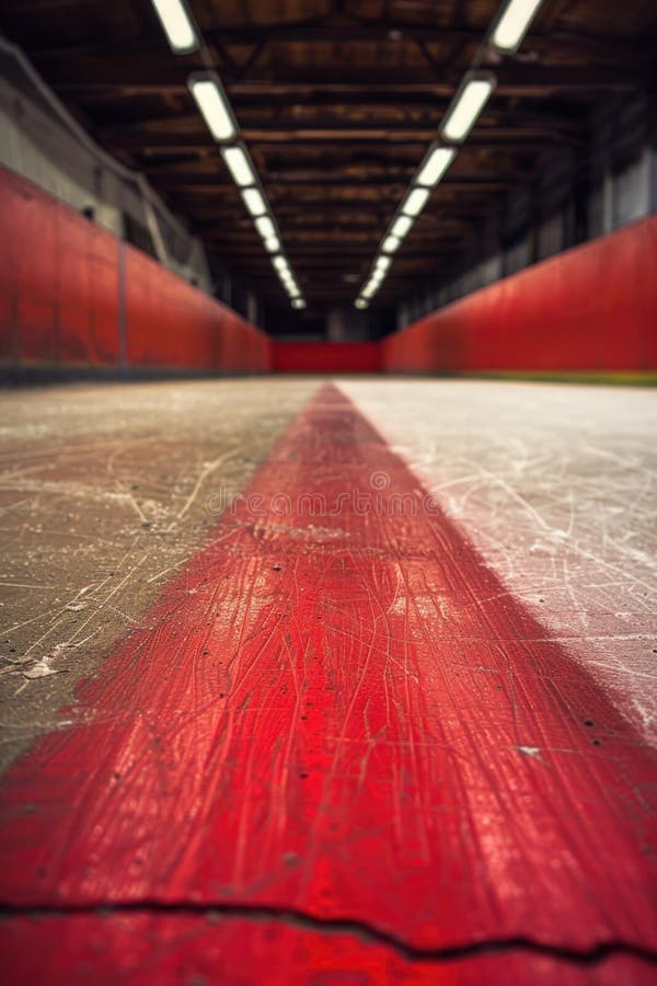 A Red Painted Floor in an Abandoned or Vacant Building, Suitable for ...