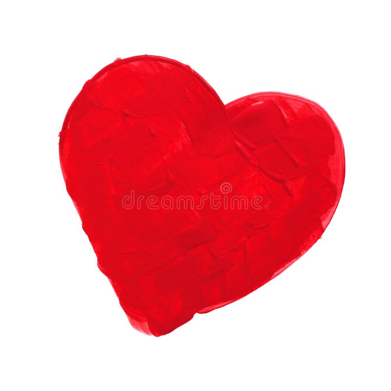 Red painted heart stock image. Image of romance, texture - 48718095