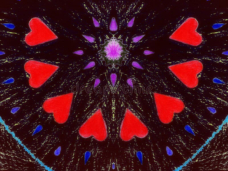 Red Painted Heart and Drops Stock Photo - Image of painted, painting ...