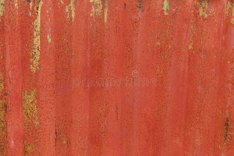 Red Painted Rusty Tin Texture, Aging Weathered Background Stock Image ...