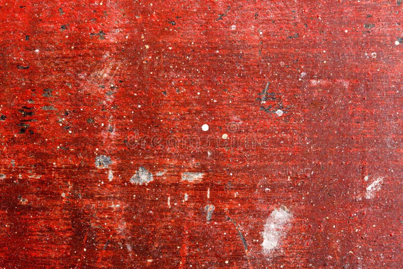Red Painted Scratched Wood Board Background, Texture. Stock Image ...