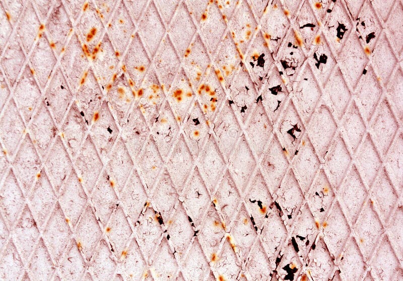Red Painted Stained Rusty Metal Floor Texture. Stock Image - Image of ...