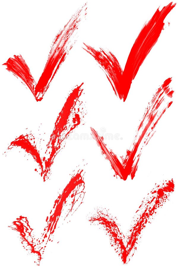 Red painted tick stock illustration. Illustration of frame - 19416507