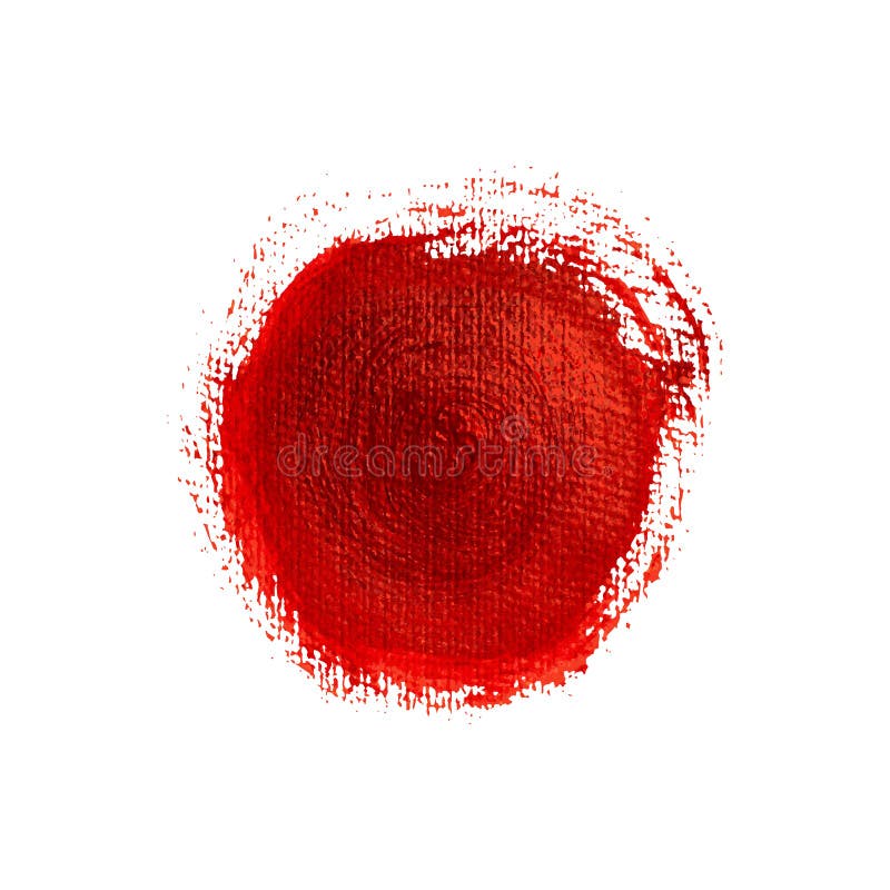 Red painted vector circle stock vector. Illustration of background ...