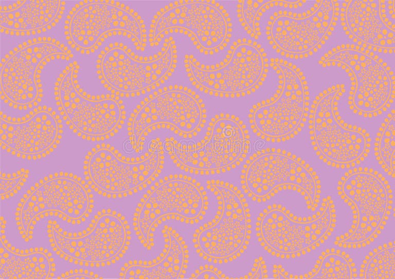 Bright Paisley Pattern Seamless Frame Stock Illustrations – 615 Bright ...