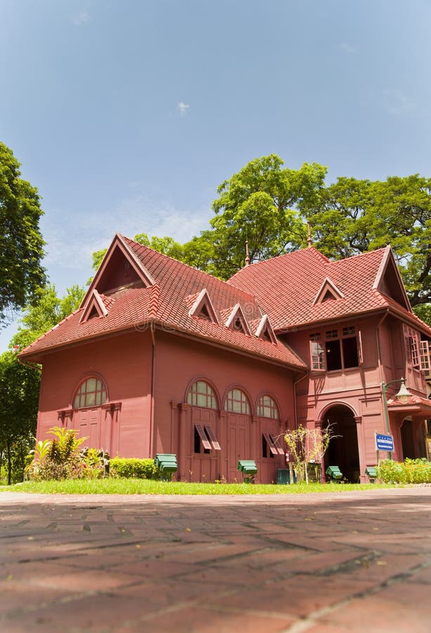 Red palace stock image. Image of architecture, home, colorful - 20106141