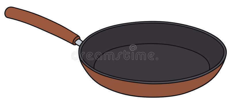Red pan stock vector. Illustration of kitchen, boil, fryer - 47298859