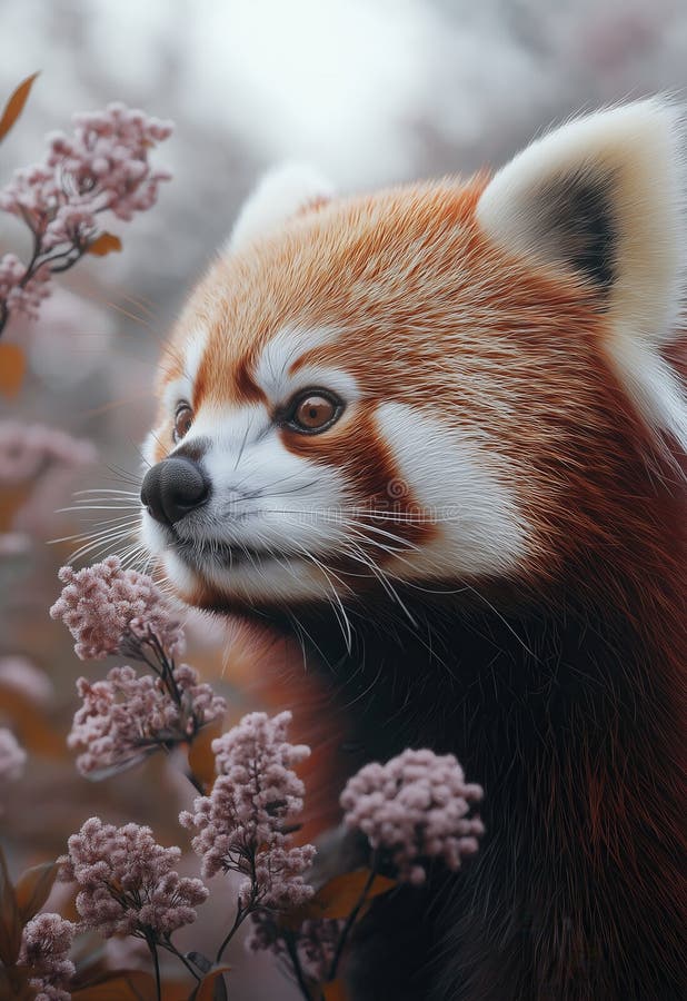 Red Panda Close-up in Its Natural Habitat. Stock Photo - Image of ...