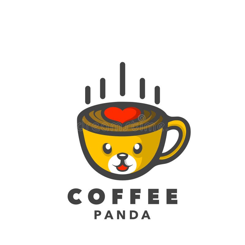 Red panda coffee stock vector. Illustration of cartoon - 270563187