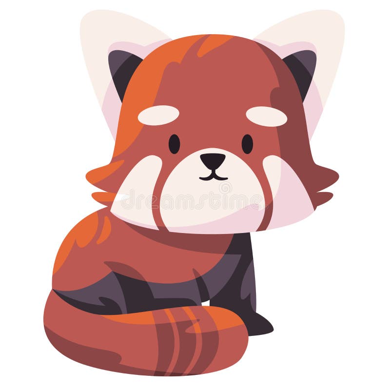 Red Panda Cute Adorable Face Looking Like Fox Animal Fluffy Fur Stock ...