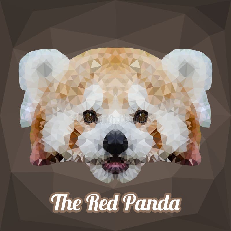 Red Panda Head Polygon Vector Stock Illustrations – 9 Red Panda Head ...