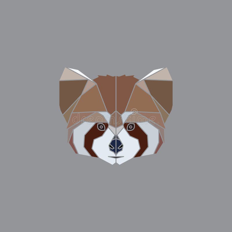 Red Panda Head Polygon Vector Stock Illustrations – 9 Red Panda Head ...