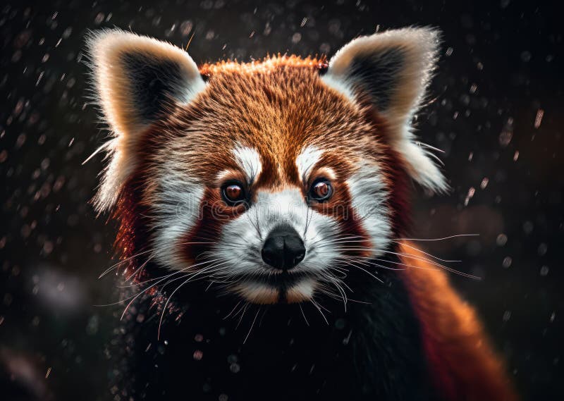 Red Panda Portrait Created with Generative AI Technology Stock ...