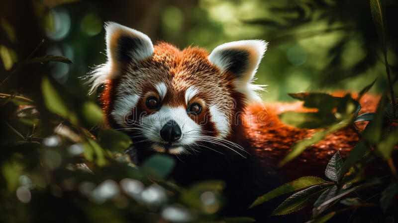 Red Panda is Under the Endangered Species Stock Illustration ...