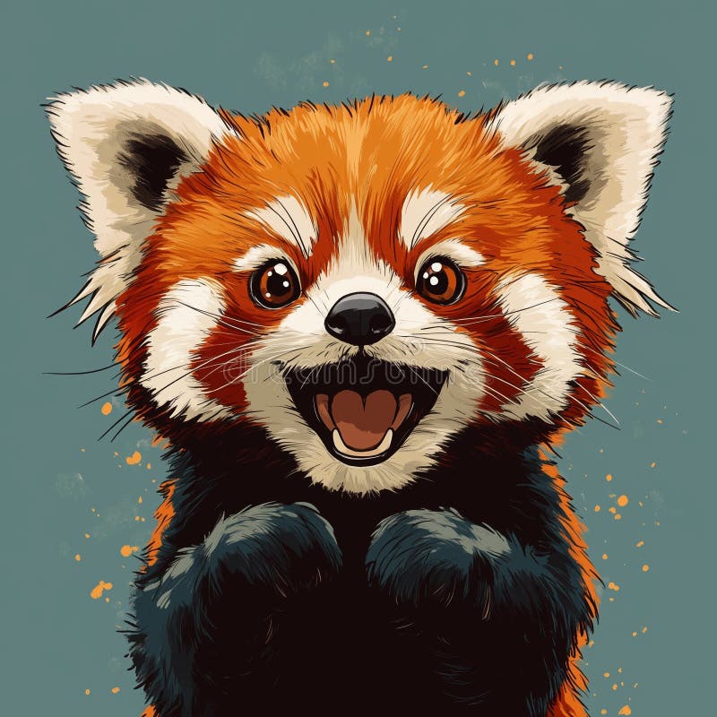 Red Pandas in Cozy Sweaters,Red Panda in Business Suit Stock ...