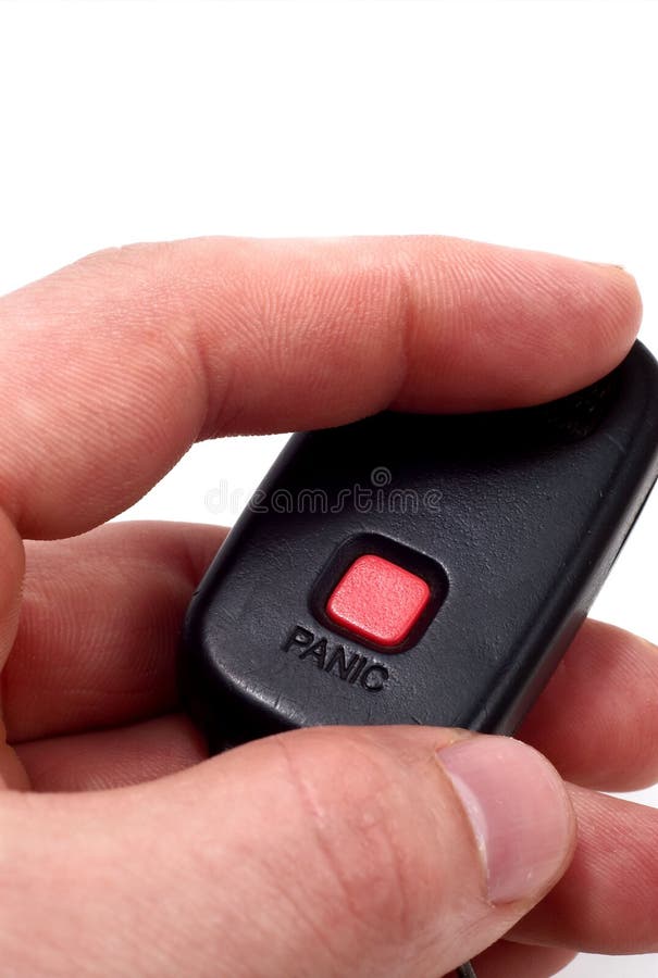 Red Panic button stock photo. Image of noise, sound, react - 4996908