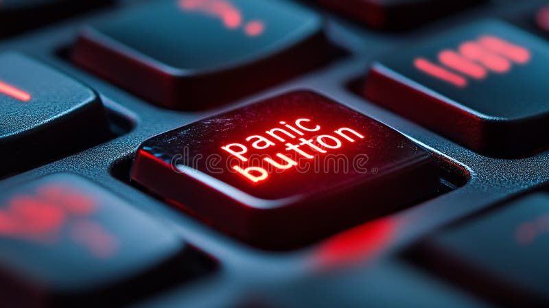 Red Panic Button Black Keyboard Closeup Stock Photos - Free & Royalty ...