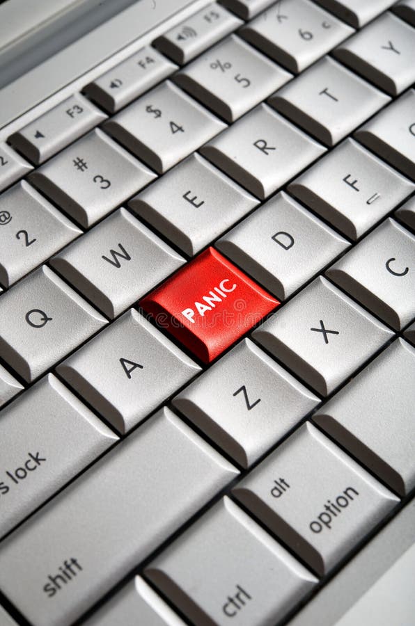 Keyboard with Red Key Access Denied Stock Photo - Image of work, deny ...