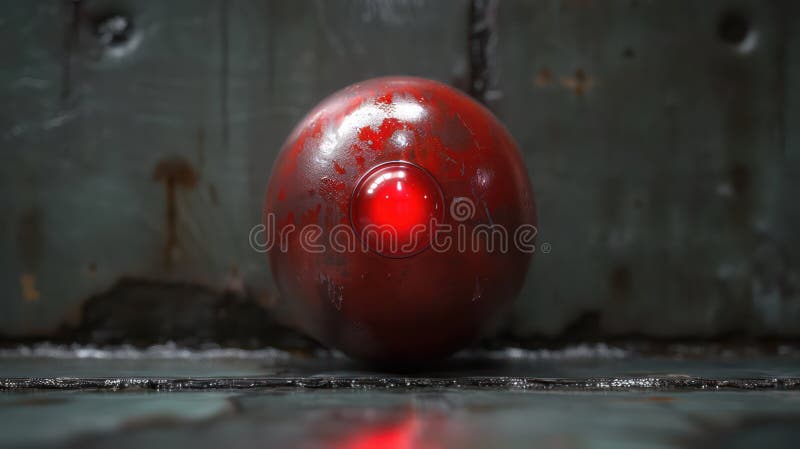 Red Panic Button on the Wall, Danger. Generative AI Stock Photo - Image ...