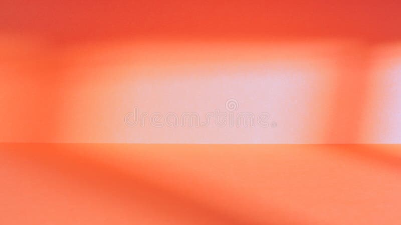 Red Panoramic Studio Space with Window Shadow Stock Photo - Image of ...