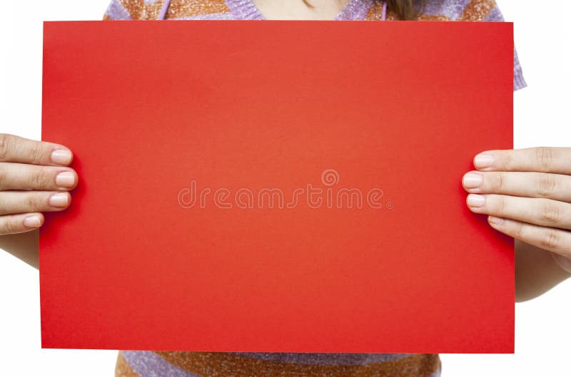 Red paper stock photo. Image of banner, background, empty - 14499718