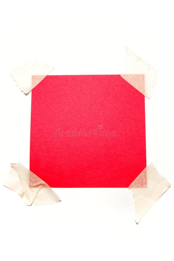 Red paper stock image. Image of white, isolated, office - 5425295