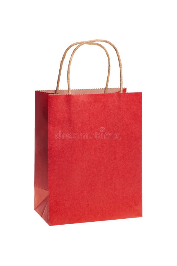 Red Paper Bags stock photo. Image of present, gift, snack - 7984954