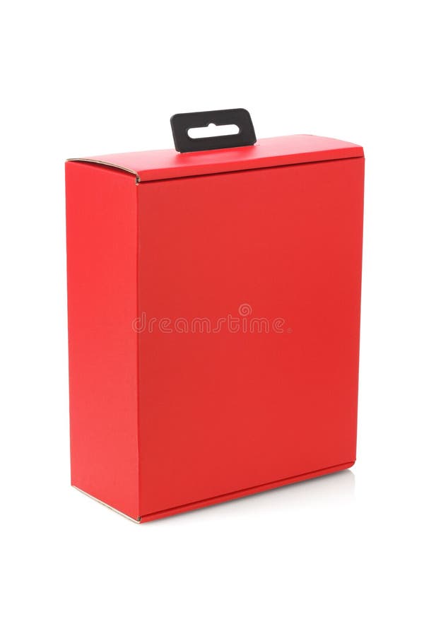 Red Paper Box stock photo. Image of present, standing - 29963248