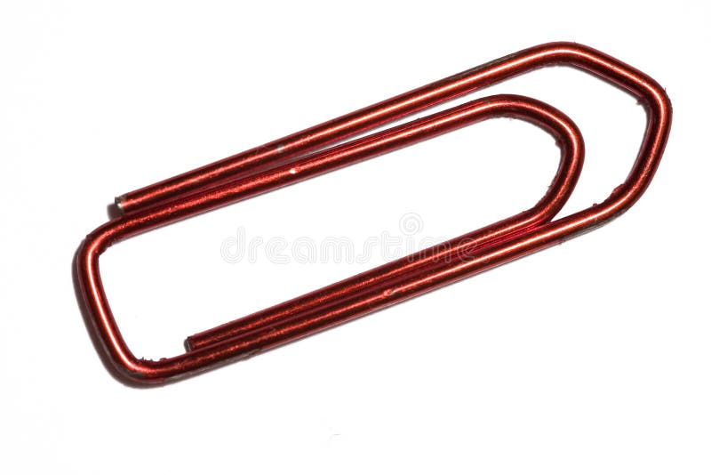 Red Paperclip stock photo. Image of paperclip, idea, supplies - 3074686