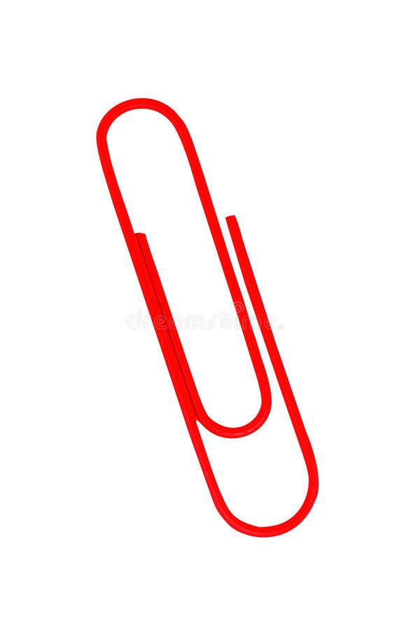 Red Paperclip stock photo. Image of paperclip, idea, supplies - 3074686