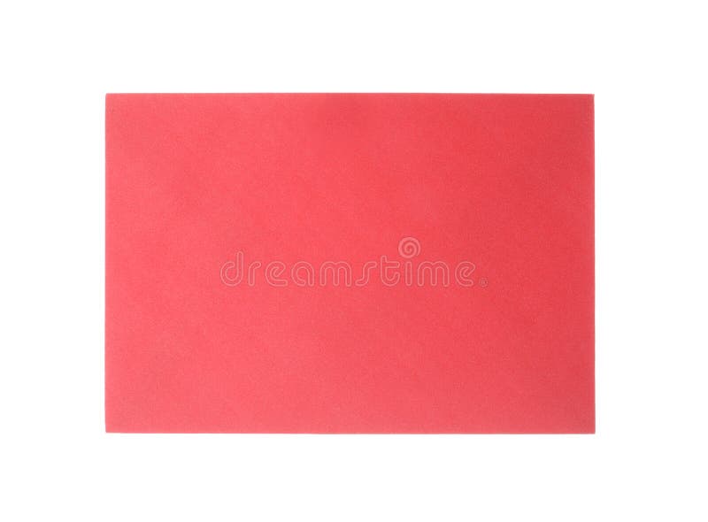Red Paper Envelope Isolated. Mail Service Stock Image - Image of packet ...