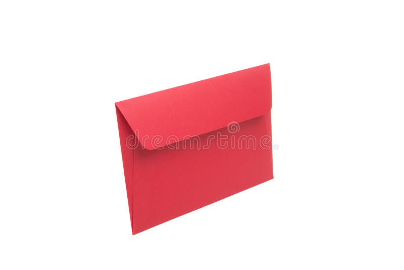 Red Paper Envelope for Mail Stock Photo - Image of color, symbol: 120424408