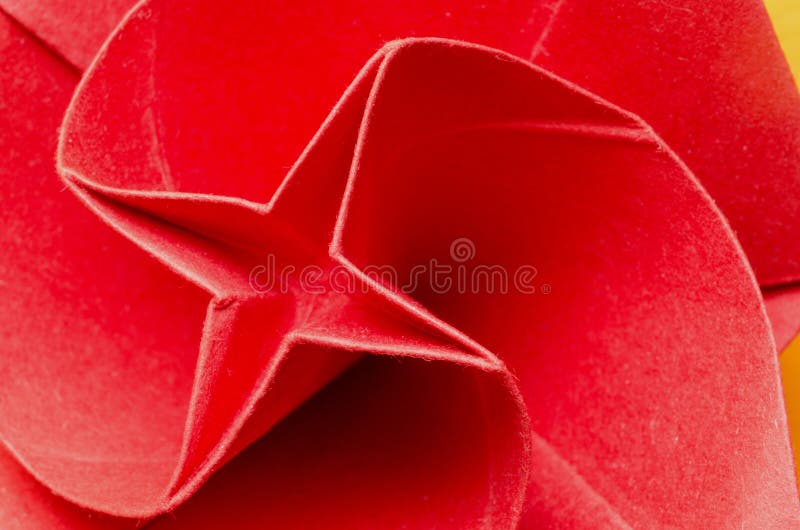 Red paper flower stock photo. Image of intricate, construction - 60193102