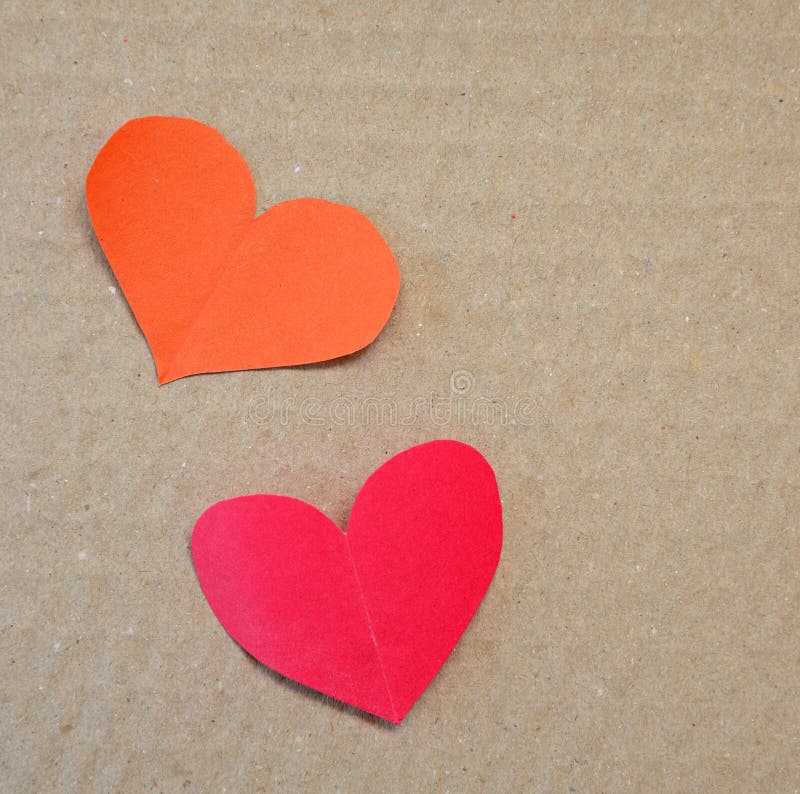 Red paper in heart shape stock photo. Image of loop, valentines - 63939756
