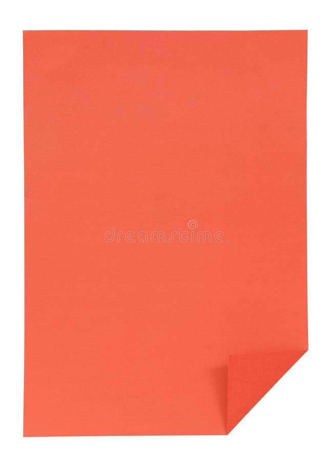 Red Paper Isolated on White Stock Image - Image of envelope, diary ...