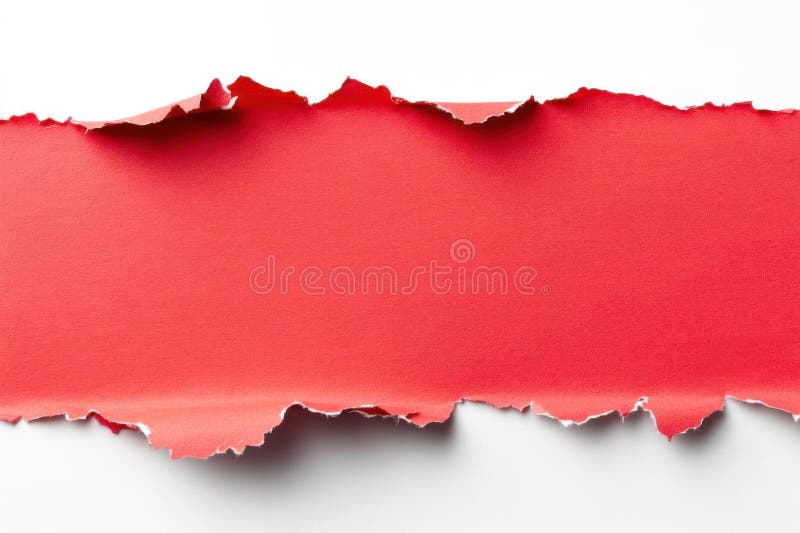 Red Paper Ripped Reveals Texture, Creates an Abstract Surface and ...