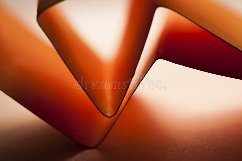 Red paper shapes stock photo. Image of geometry, decorative - 35682338