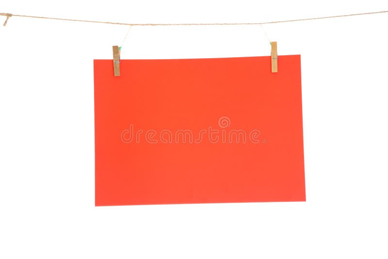 Red paper sheet and yellow stock image. Image of form - 15955843