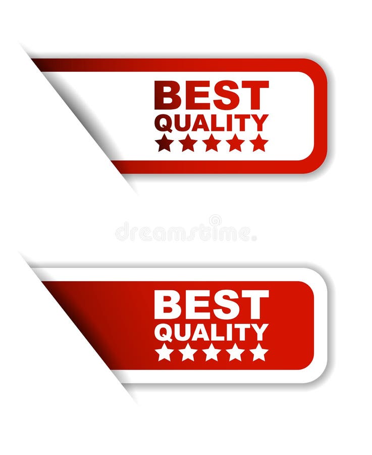 Red Paper Sticker Best Quality Two Variant Stock Illustration ...