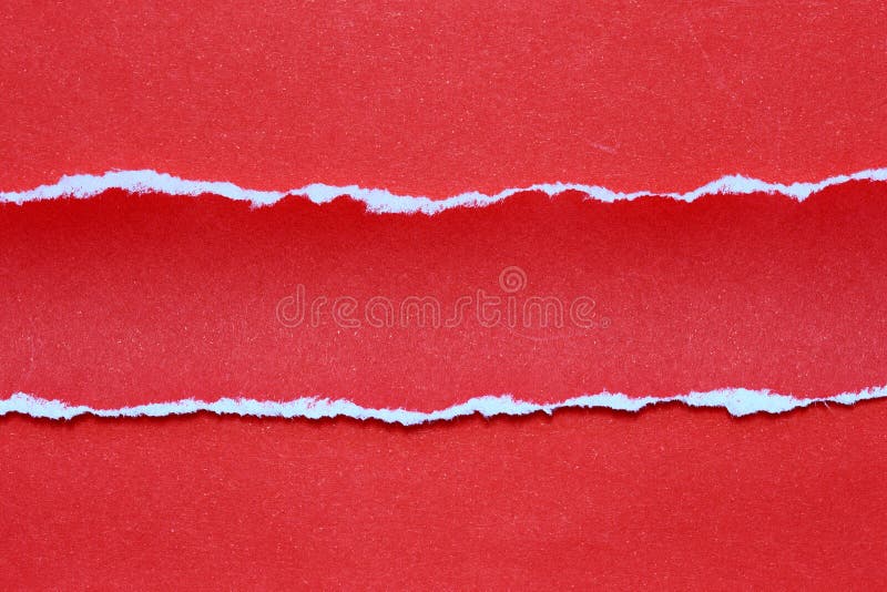 Red paper tears on red stock image. Image of rough, cracked - 71837669