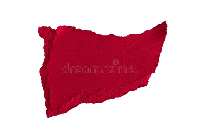 Red Paper on a White Isolated Background Stock Image - Image of copy ...