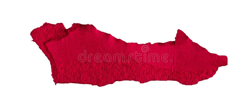 Red Paper on a White Isolated Background Stock Photo - Image of ...